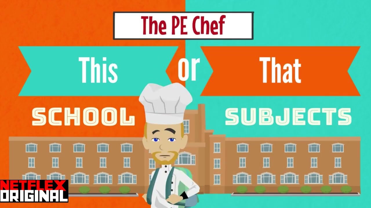 PE Chef: School Subjects THIS or THAT Exercise Game