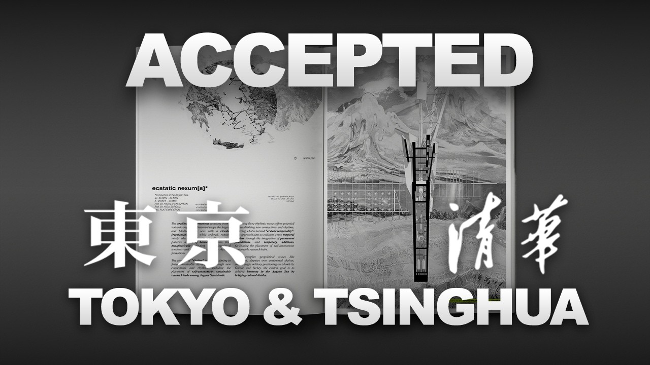 Architecture Portfolio ACCEPTED to Tokyo & Tsinghua University Masters!!
