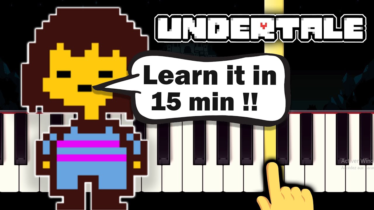 Undertale OST - Once Upon a Time - EASY Piano tutorial