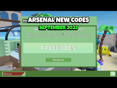 New Arsenal Working Codes September 2022 (REDEEM THEM NOW) | Roblox