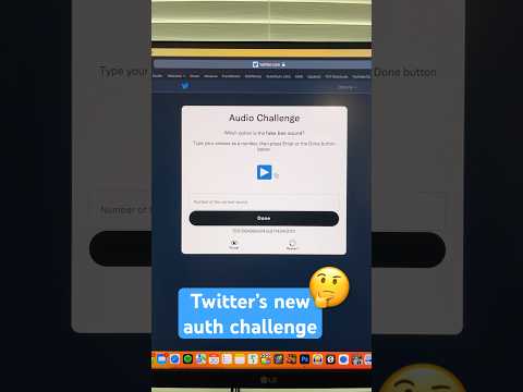 Twitterโs new authentication challenge just sent me over ๐ #twitter #x #verification #auth #shorts
