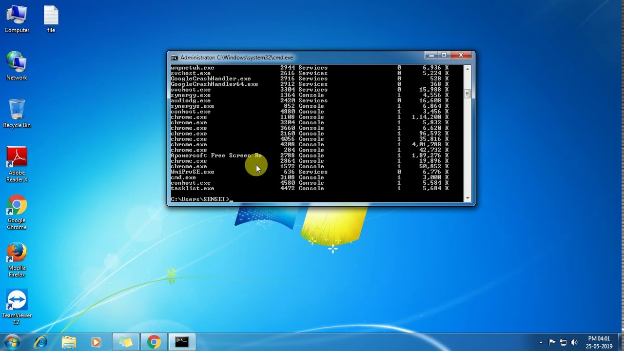 How to show Tasklist Using the Command Line on Windows!