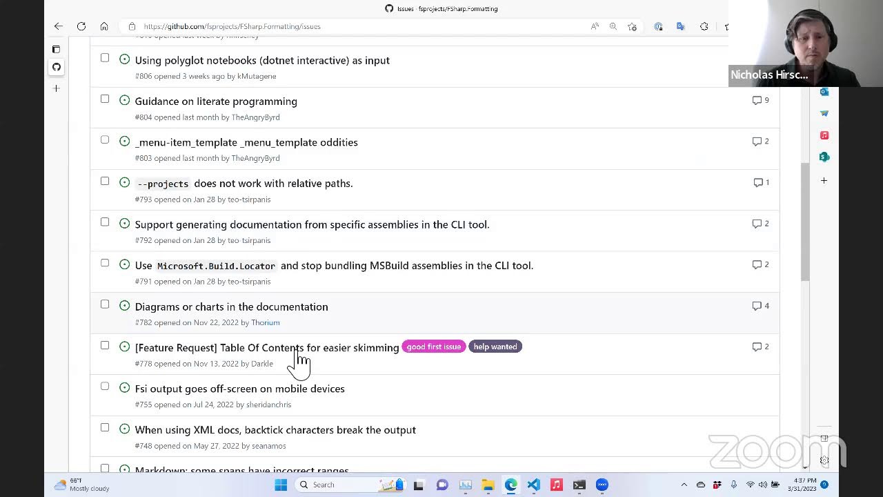 API documentation in FSharp.Formatting