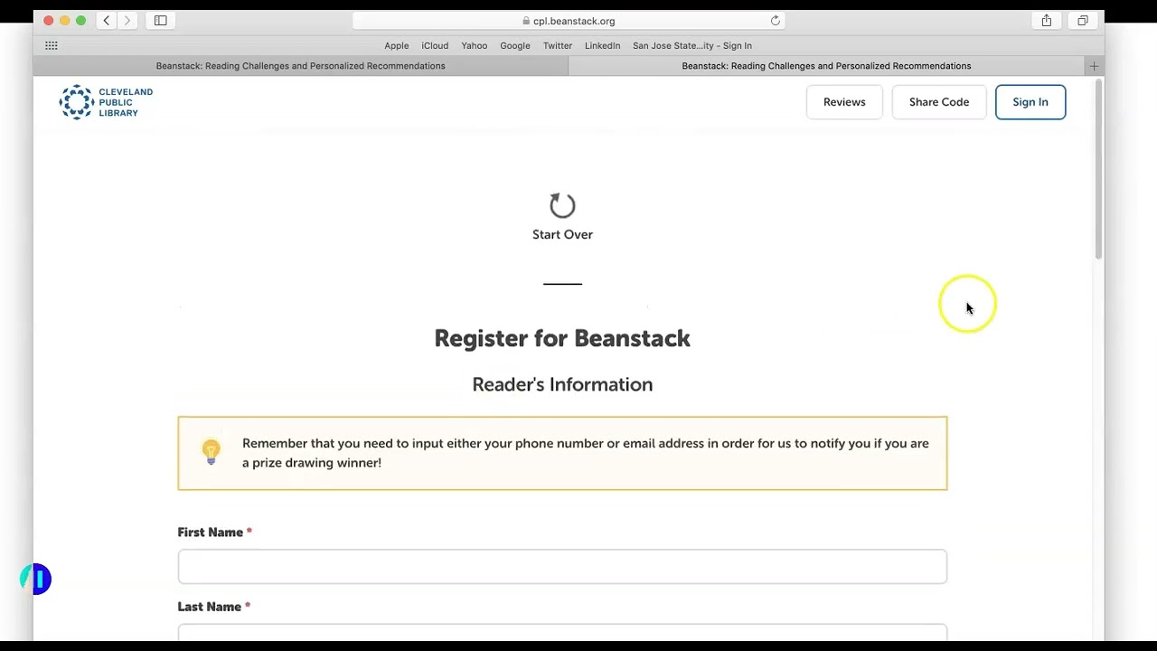 Cleveland READS | How to Register
