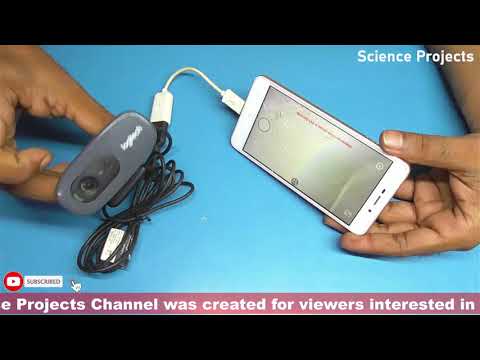Webcam connect to mobile, connect webcam to android phone, How to connect webcam to mobile, Logitech