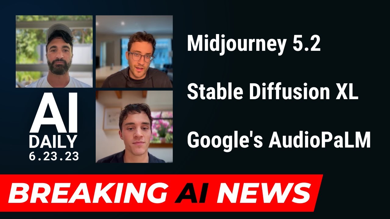 Midjourney 5.2, Google's AudioPaLM, & Stable Diffusion XL by Stability AI