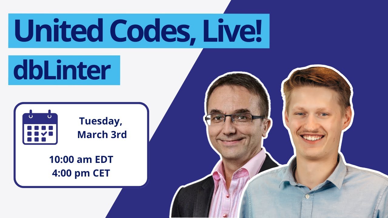 United Codes, Live! - Improving PL/SQL code quality with dbLinter