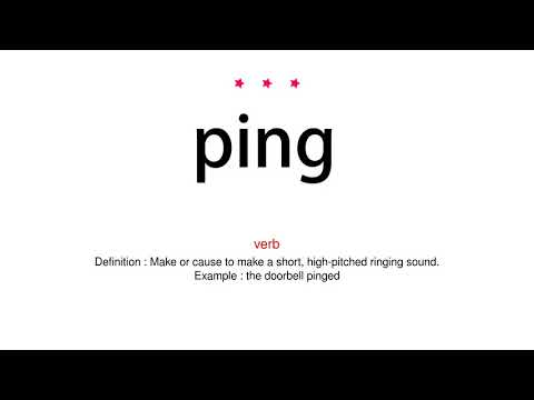 How to pronounce ping - Vocab Today
