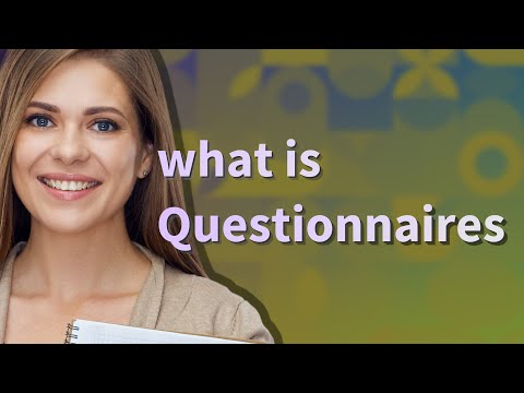 Questionnaires | meaning of Questionnaires