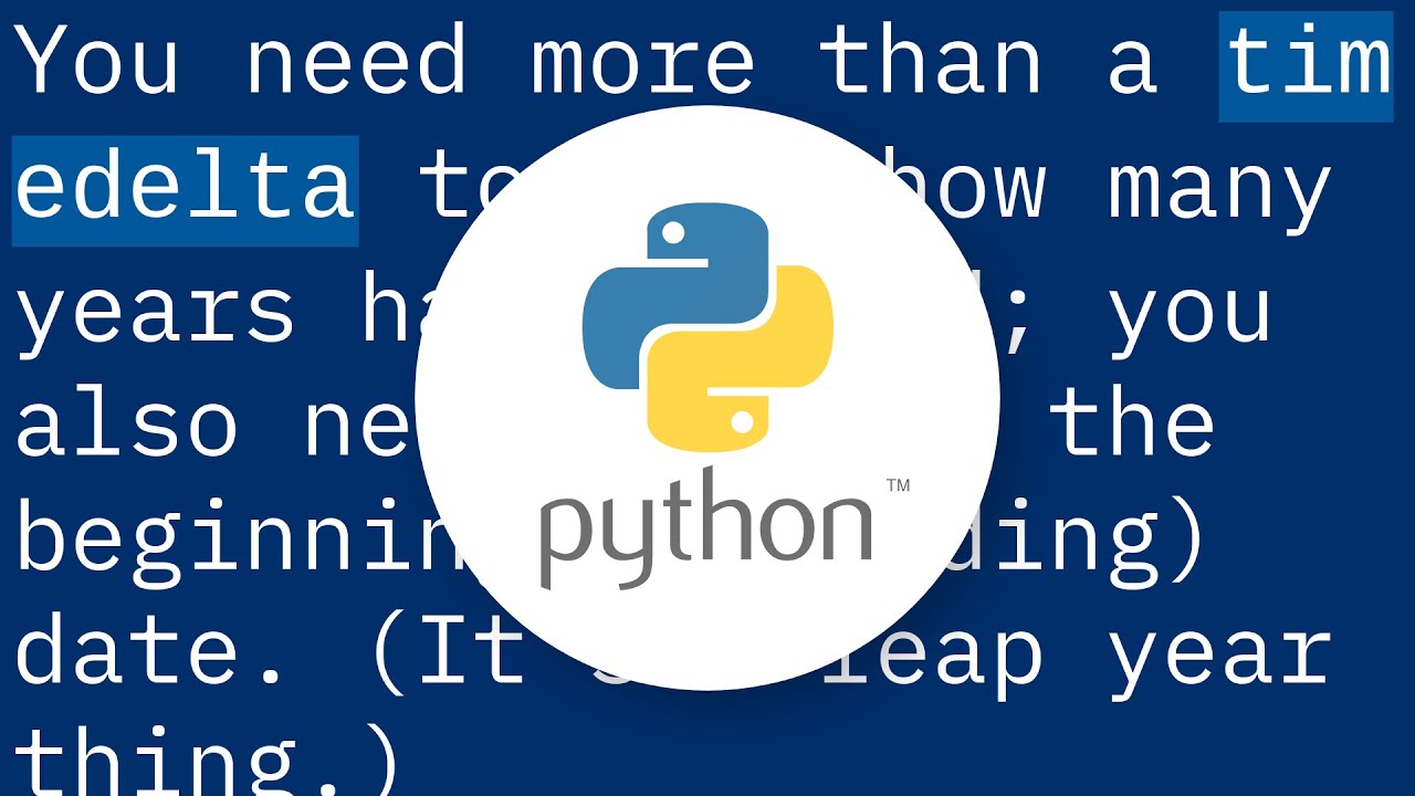 Convert timedelta to years?