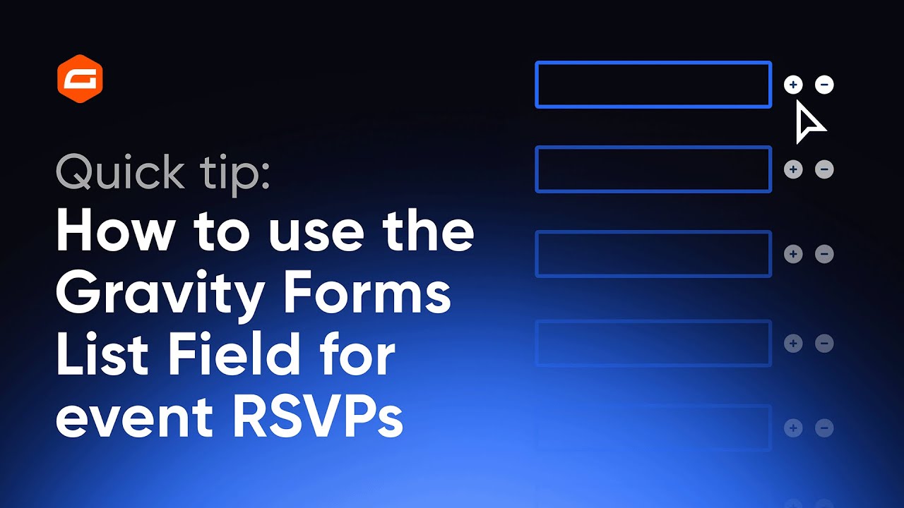 Quick Tip: Using the List Field for Event RSVPs #gravityforms