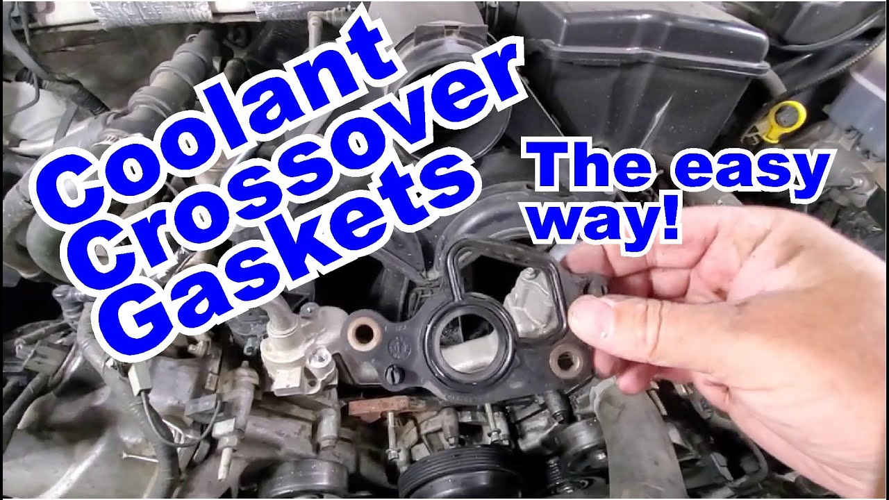 Ford 5.4L 3 Valve Coolant Crossover Gaskets, Both Replaced -The easy way