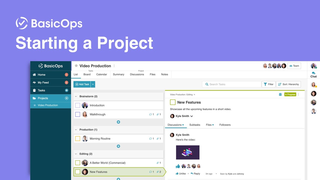 BasicOps: Starting a project