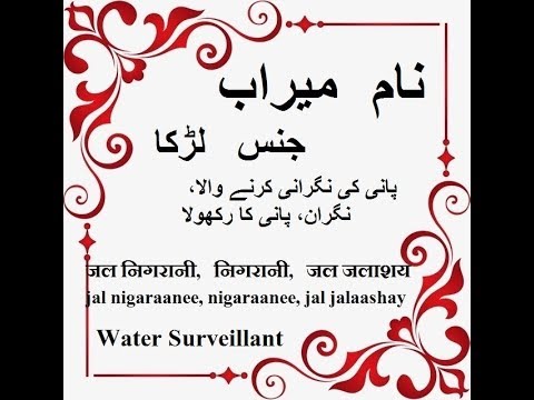 Meerab Name Meaning in Urdu - Islamic baby names