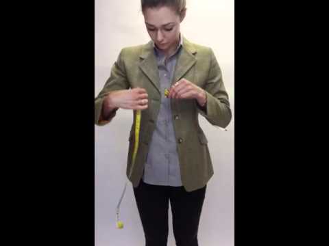 Ladies made to order jacket self measurement video