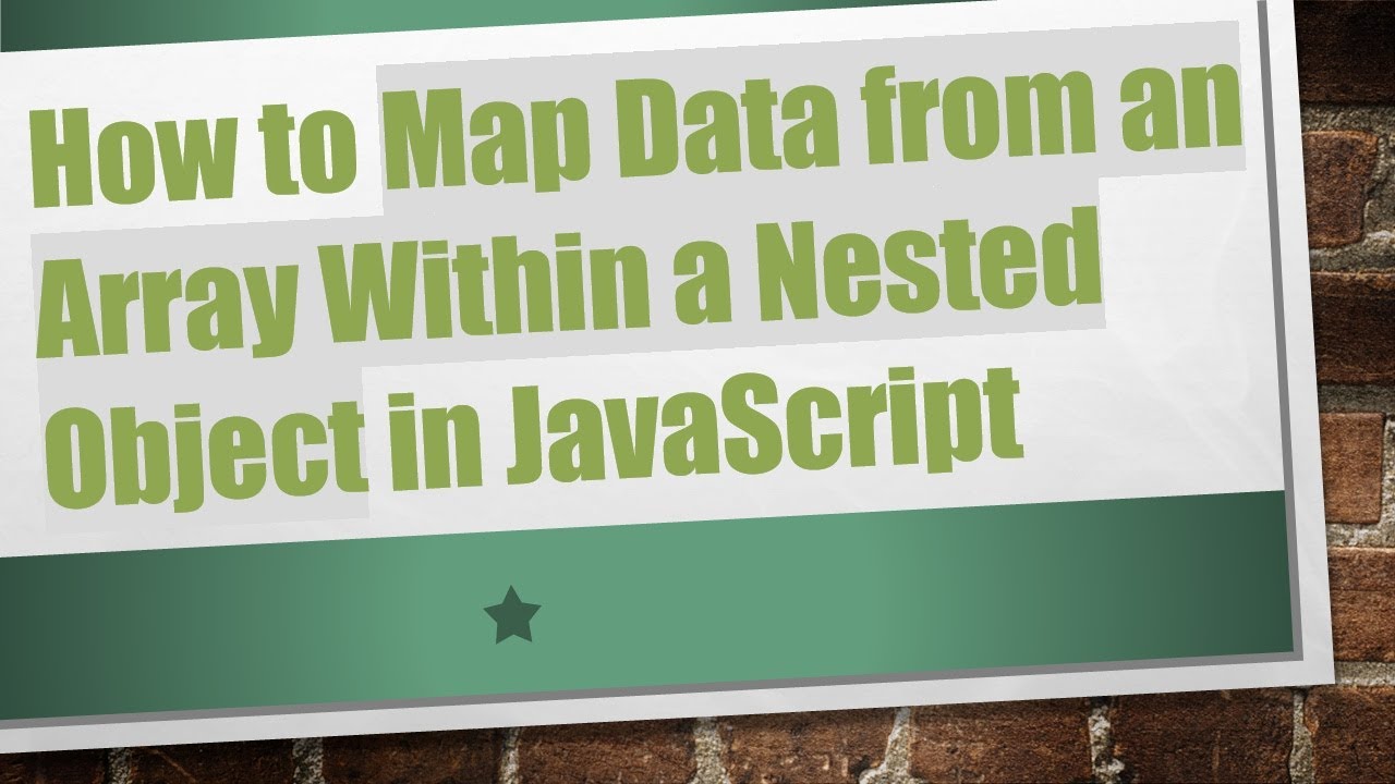 How to Map Data from an Array Within a Nested Object in JavaScript