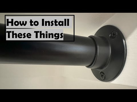 How to Install Home Depot Closet Rods | Easy Steel Closet Rod Installation