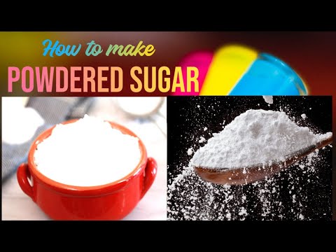 How to make powdered sugar at home | Homemade powdered sugar recipe |