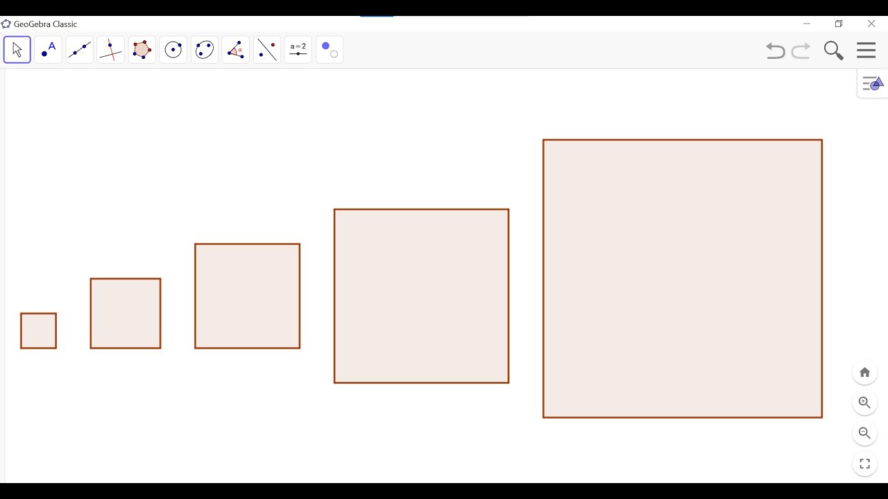 Fibonacci Sequence and Golden Ratio in Geogebra