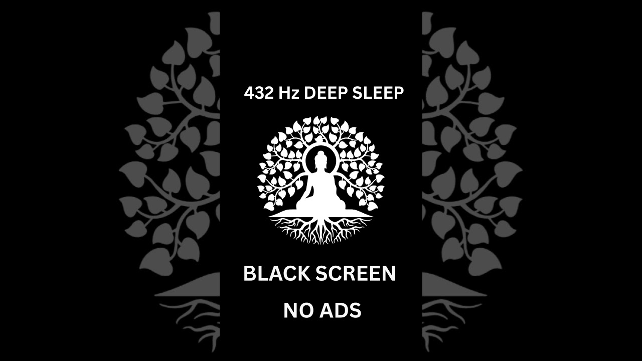 432 Hz Frequency Black Screen No Ads | Sleep Sound Frequency For Relax Sleep Healing Frequencies