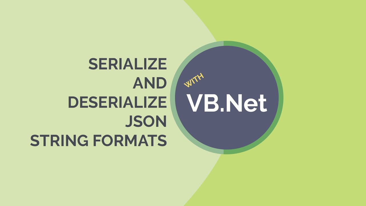 Serialize and Deserialize JSON VB.Net with source code