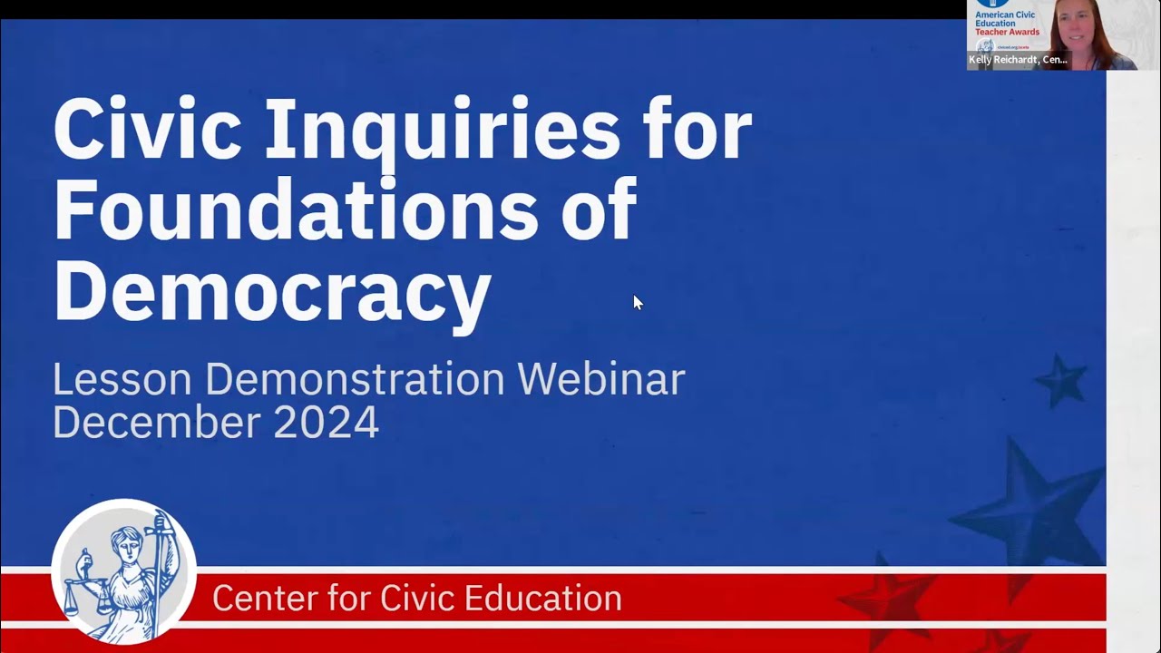 Civic Inquiries for Foundations of Democracy—Lesson Demonstrations