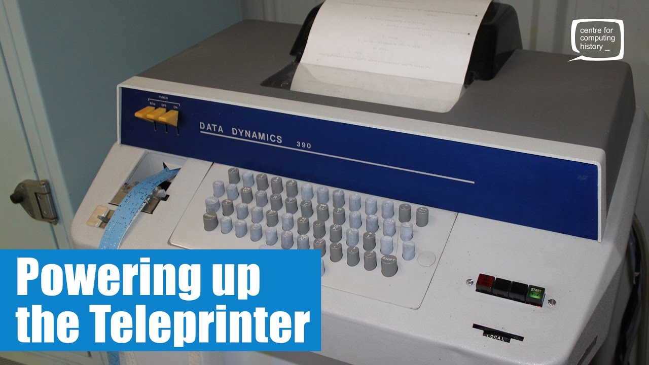 Powering up the Data Dynamics Teleprinter - ASR-33