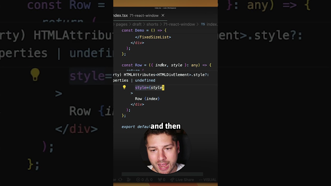 How to efficiently render 100,000 rows in React