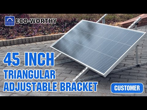 Eco-worthy 45 inch triangular adjustable bracket