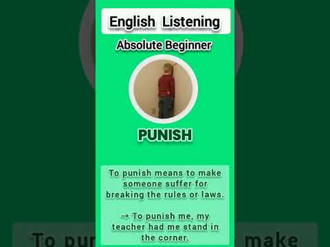English Vocabulary Practice - Punish #Shorts