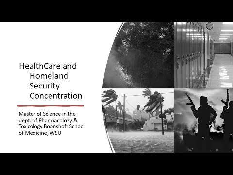 MS Degree in Healthcare and Homeland Security in a Medical School