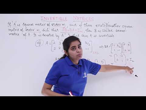 Class 12th – Overview of Invertible Matrices | Matrices | Tutorials Point