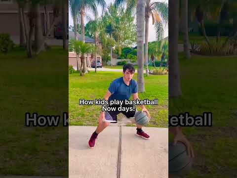 How kids play basketball nowadays! 😂 #shorts
