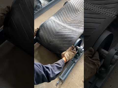 Belt conveyor adjustment process- Good tools and machinery make work easy