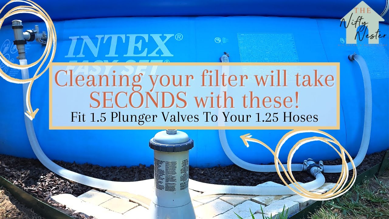 Intex Easy Set Pool | Upgrading To Plunger Valves Using Adapters A & B | Go From 1.25 To 1.5