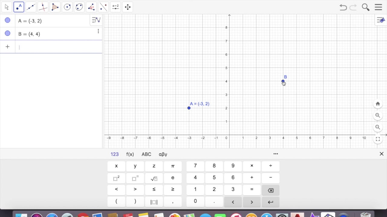 Segmento con Geogebra