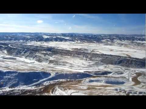 Landing in Yampa Valley/Hayden Airport - Steamboat Springs, Colorado in High Definition 1/31/2012