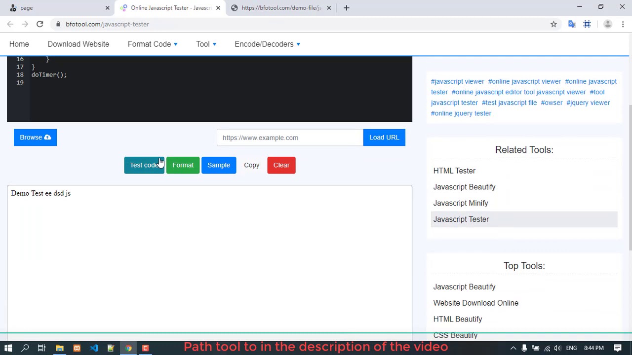 Online Javascript Tester - Javascript Viewer