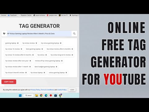 Free Youtube Tag Generator | Online Youtube Tag Generator