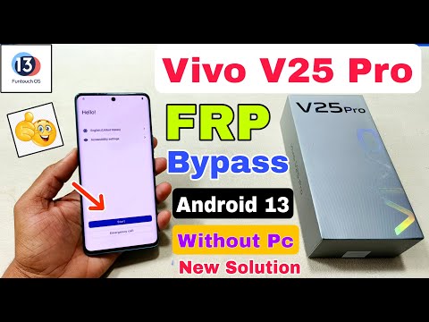 Vivo V25 Pro FRP Bypass Android 13 | New Method | Vivo V25 Pro Google Account Bypass Without Pc |