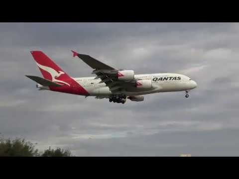 RARE CHARTER FLIGHT! QANTAS A380 AT ORLANDO INTERNATIONAL AIRPORT