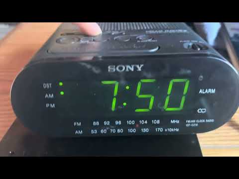 How to set the clock on the Sony Dream Machine Clock Radio ICF-C218