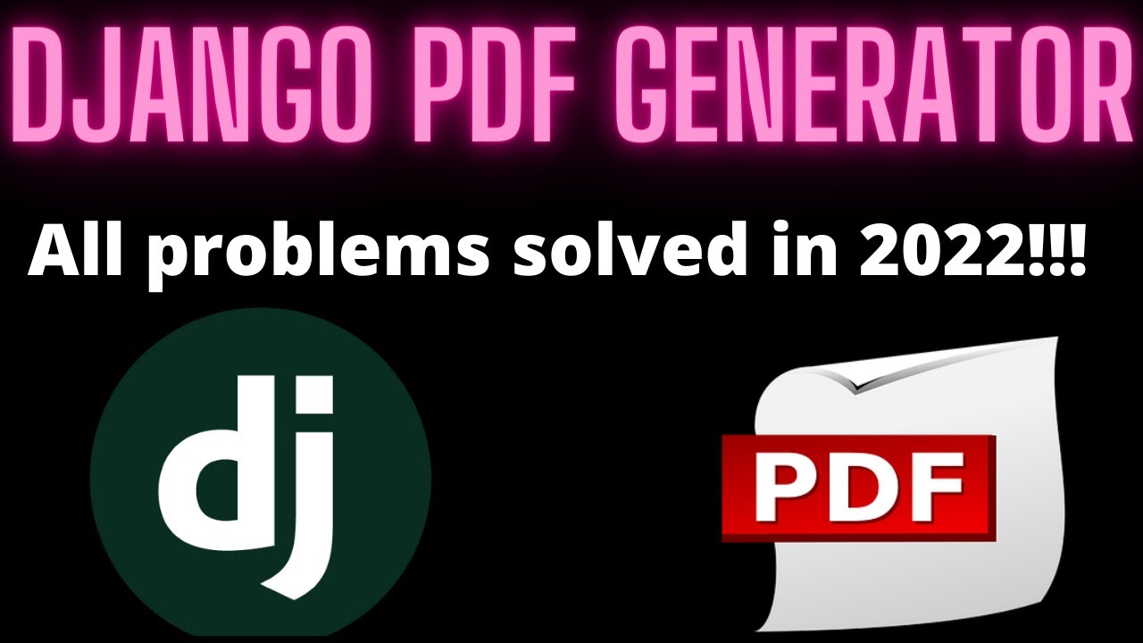 🛑Django PDF Generator | Django HTML to PDF converter | 2024