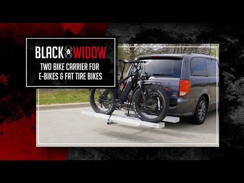 Black Widow Aluminum Double eBike or Fat Tire Bike Carrier