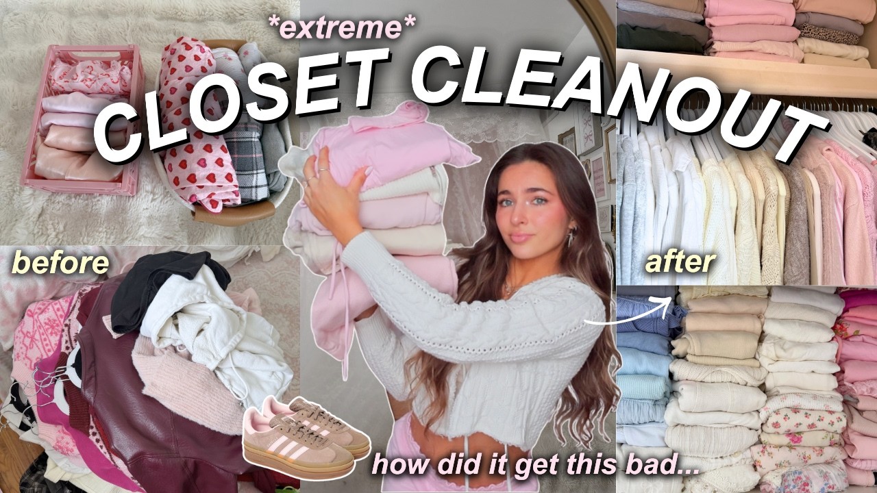 EXTREME closet cleanout 2026 ✨ decluttering my wardrobe & reinventing my style