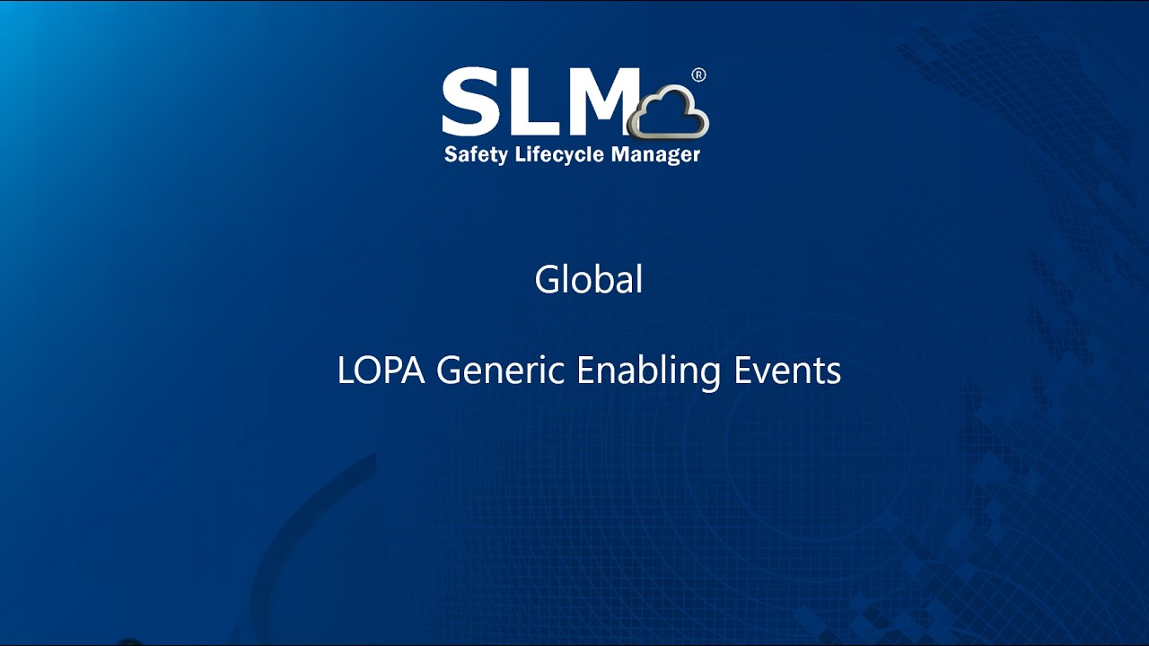LOPA - Generic Enabling Events