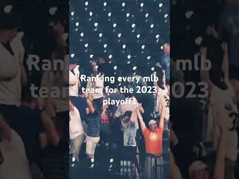 Ranking every mlb team for the 2023 mlb playoffs #roadto100subs #shortvideos @Tigers for the video