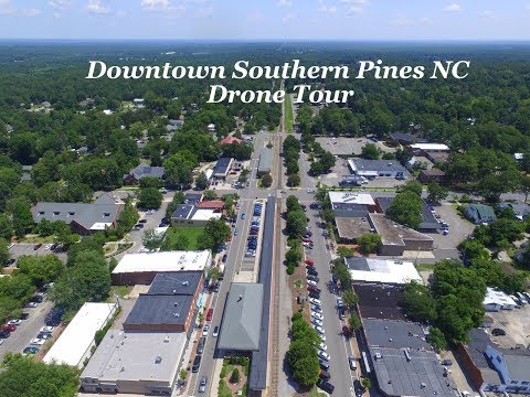 Downtown Southern Pines Drone Tour