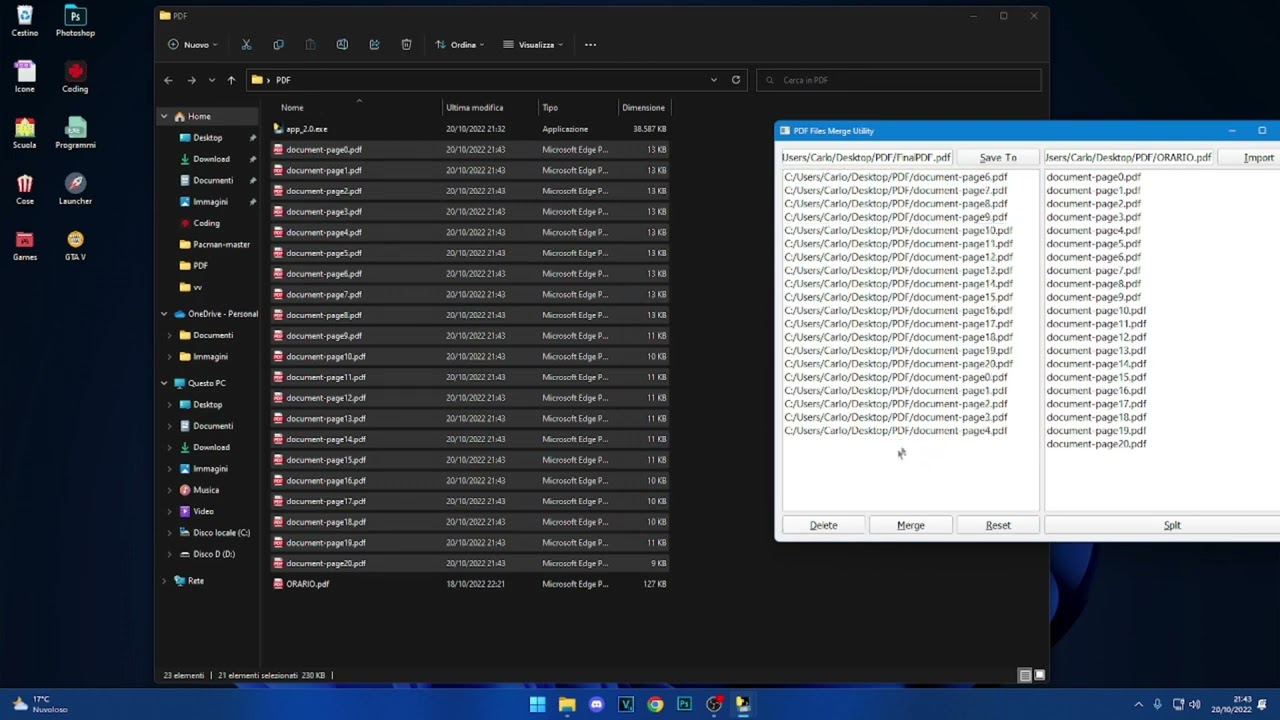 Split and Merge PDF file with Python