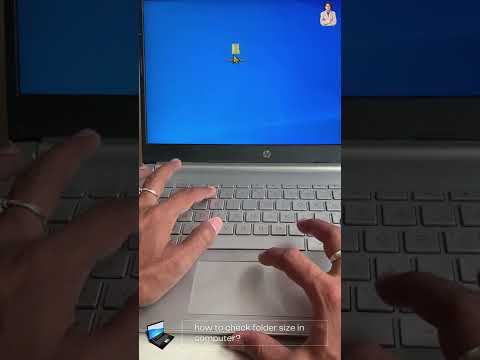 How to check folder size in computer?